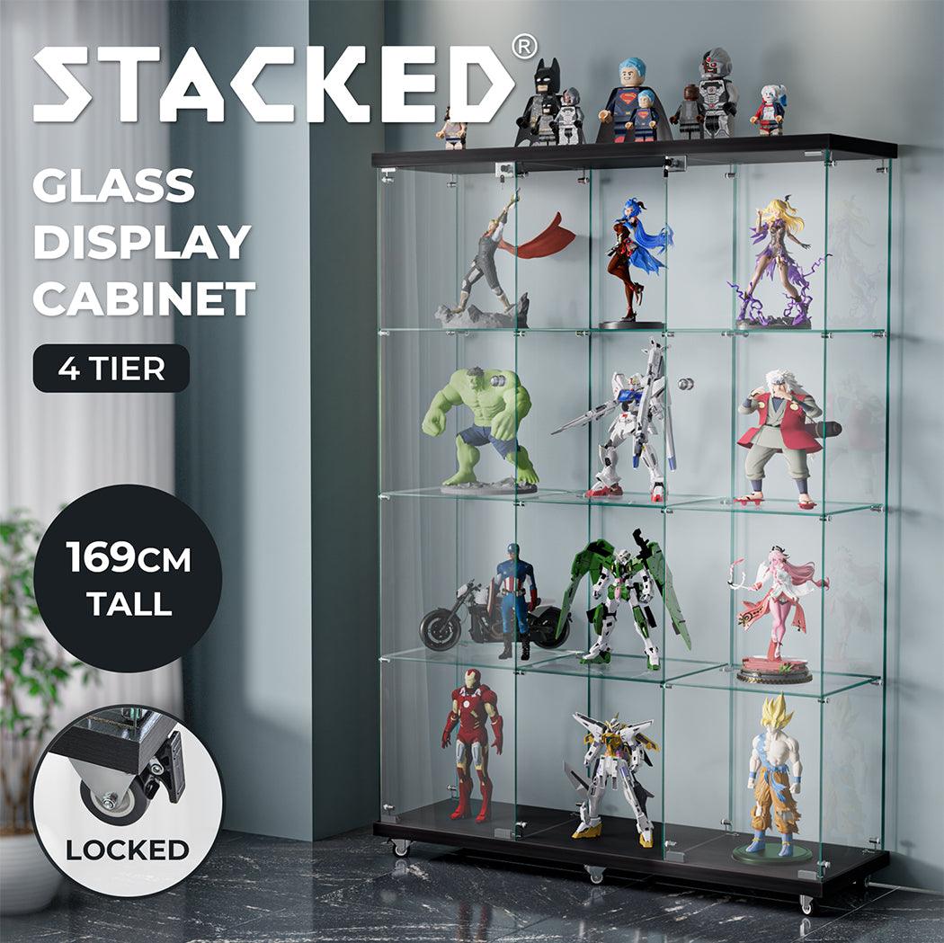 Lockable Glass Display Cabinet with Wheels | Stacked Australia ...