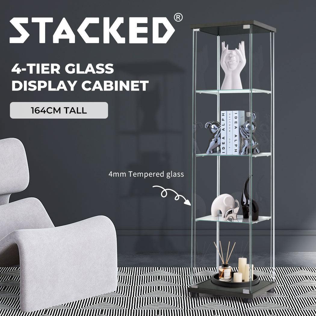 Stacked Glass Display Storage Cabinet - Black – STACKED Storage